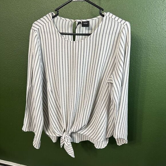 new directions | Tops | New Directions Large Stripped Black And White ...